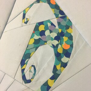 Mermaid Paper Piecing Pattern - Etsy