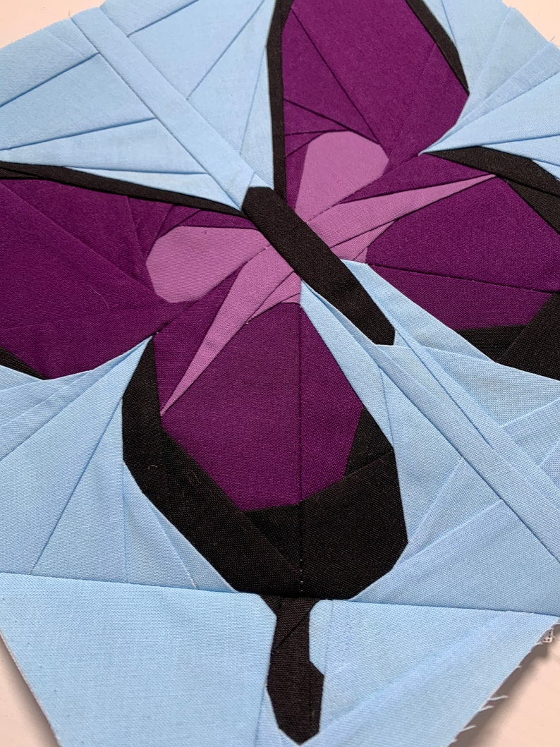 Butterfly B Foundation Paper Piecing Pattern - Etsy