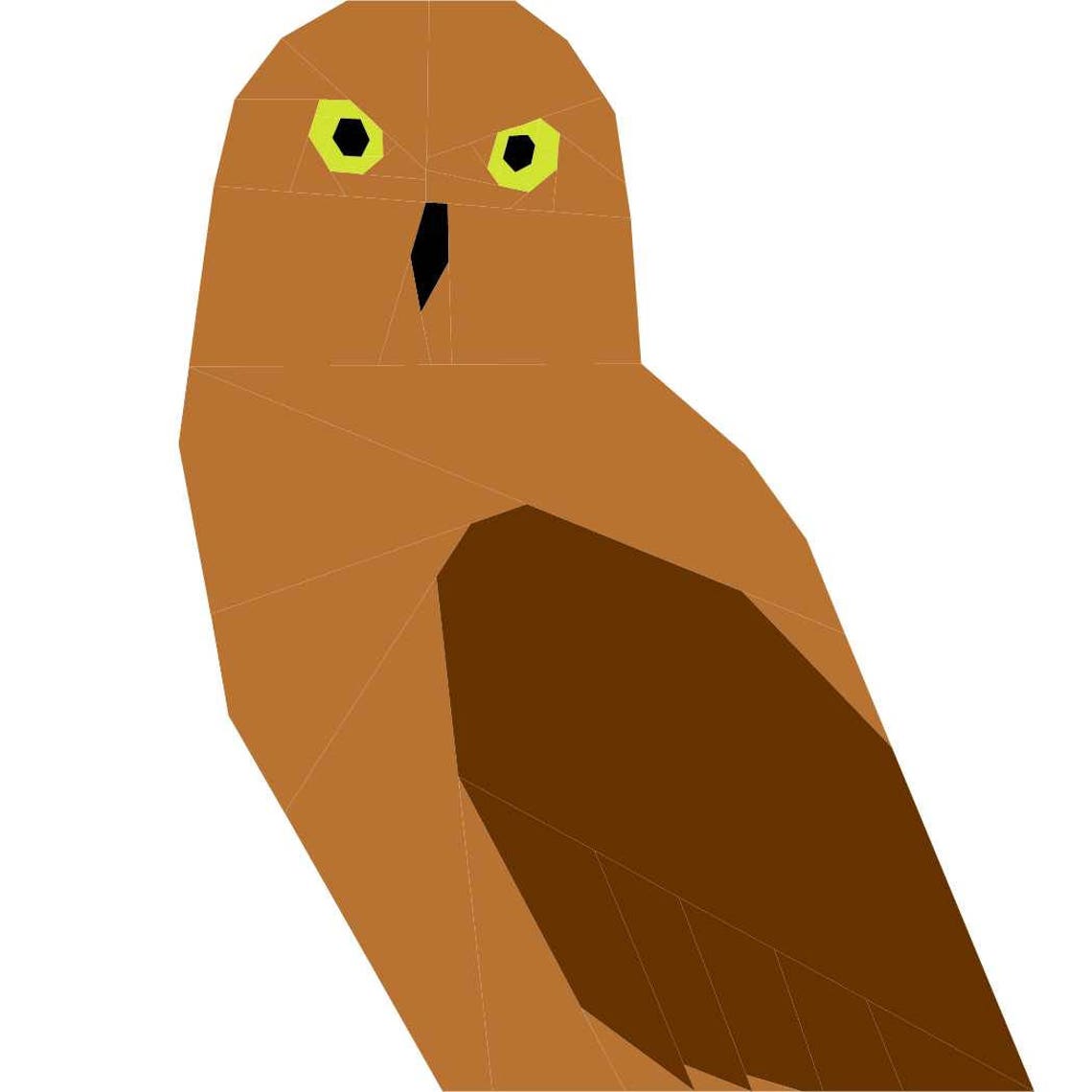 Owl Foundation Paper Piecing Pattern - Etsy