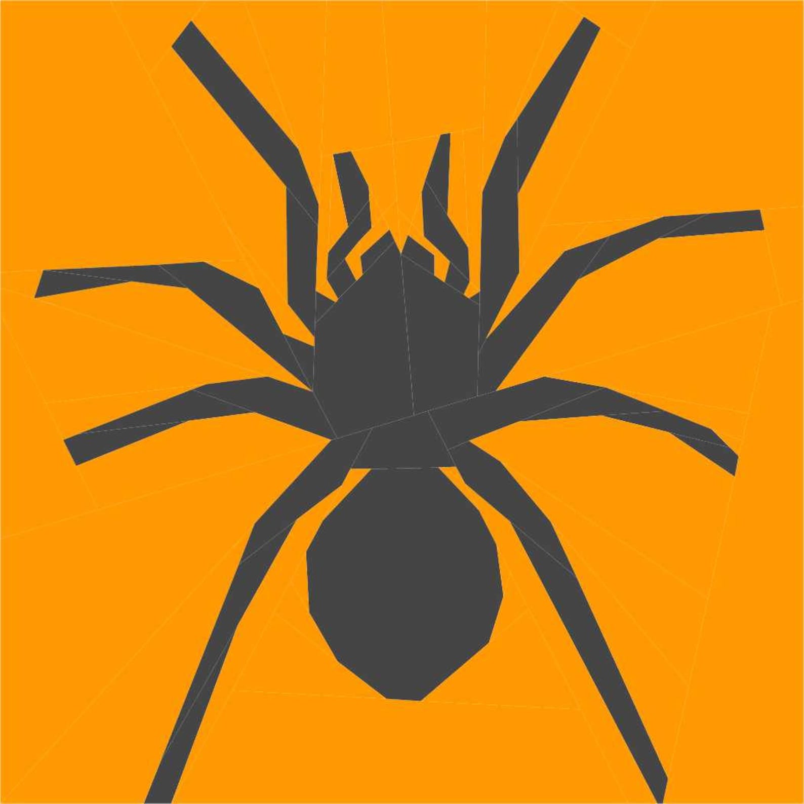 Spider Foundation Paper Piecing Pattern | Etsy