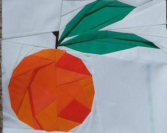 Peach Foundation Paper Piecing PDF Pattern - Etsy