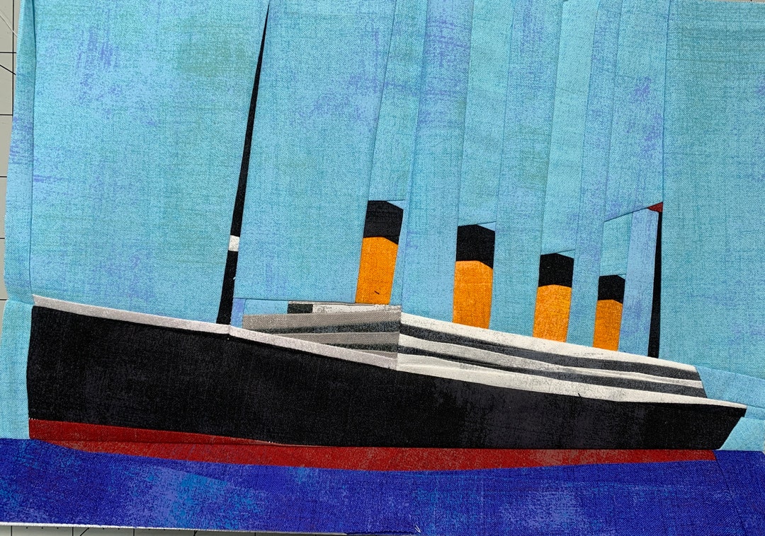 Titanic Cruise Travel Large Ship Foundation Paper Piecing Pattern - Etsy