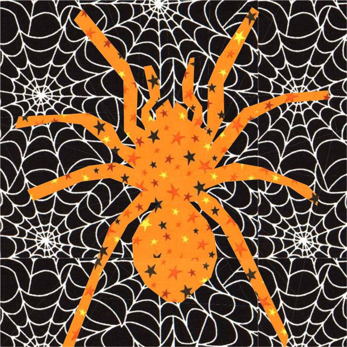 Spider Foundation Paper Piecing Pattern | Etsy