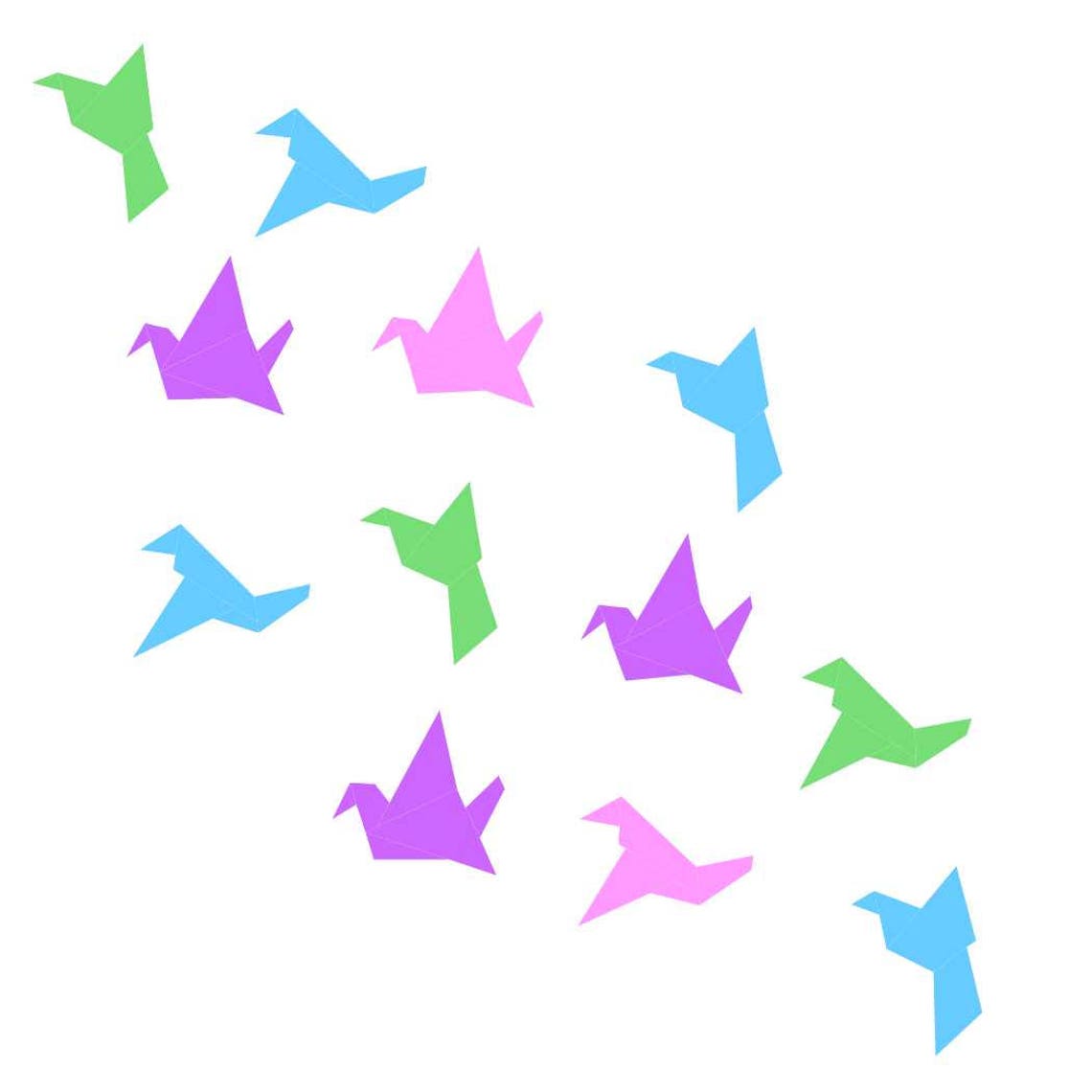 Flying Origami Cranes Foundation Paper Piecing Pattern | Etsy