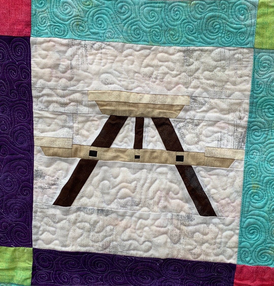 Picnic Table Foundation Paper Piecing Pattern - Etsy