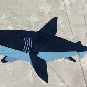 Sharks Hammerhead Great White Fish Foundation Paper Piecing Pattern - Etsy