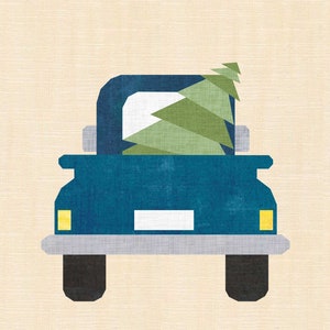 Little Red Truck Foundation Paper Piecing Pattern - Etsy