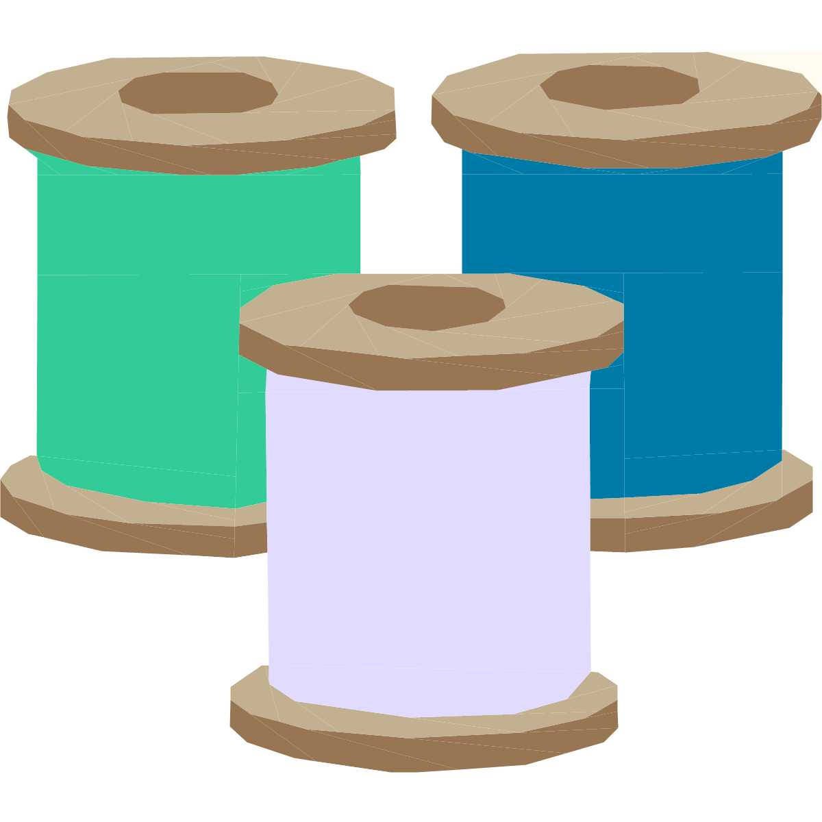Spools of Thread Foundation Paper Piecing Pattern - Etsy