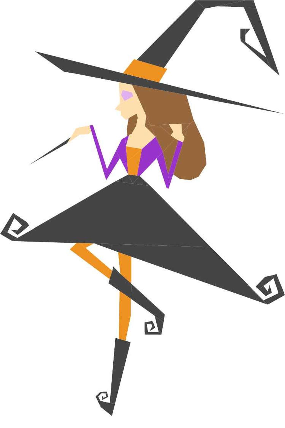 Whimsical Witch Foundation Paper Piecing Patterm - Etsy