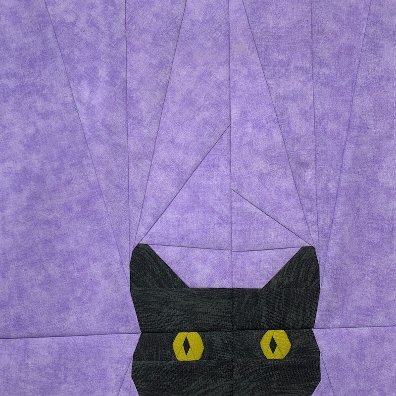 Paper Pieced Cat - Etsy