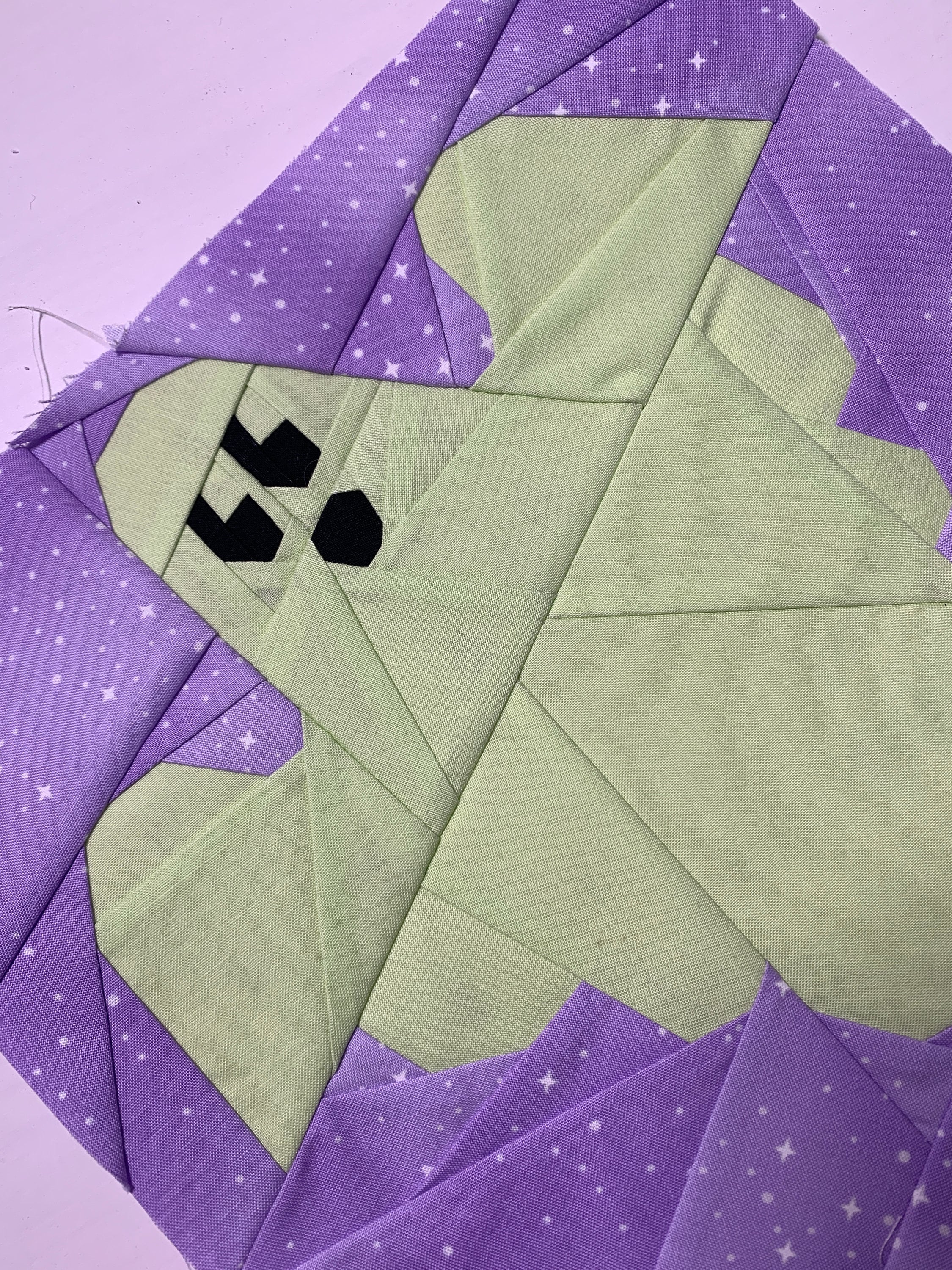 Ghostly Foundation Paper Piecing Pattern | Etsy