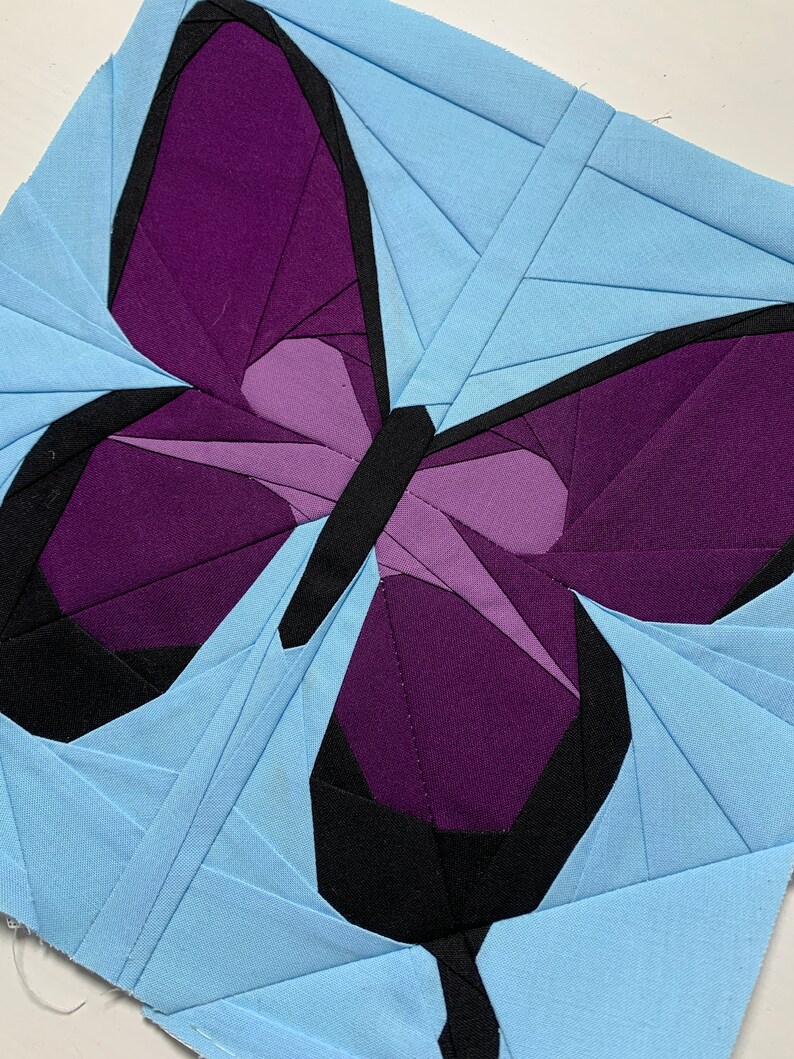 Butterfly B Foundation Paper Piecing Pattern - Etsy