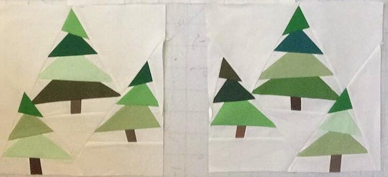 Christmas Trees Foundation Paper Piecing Pattern - Etsy