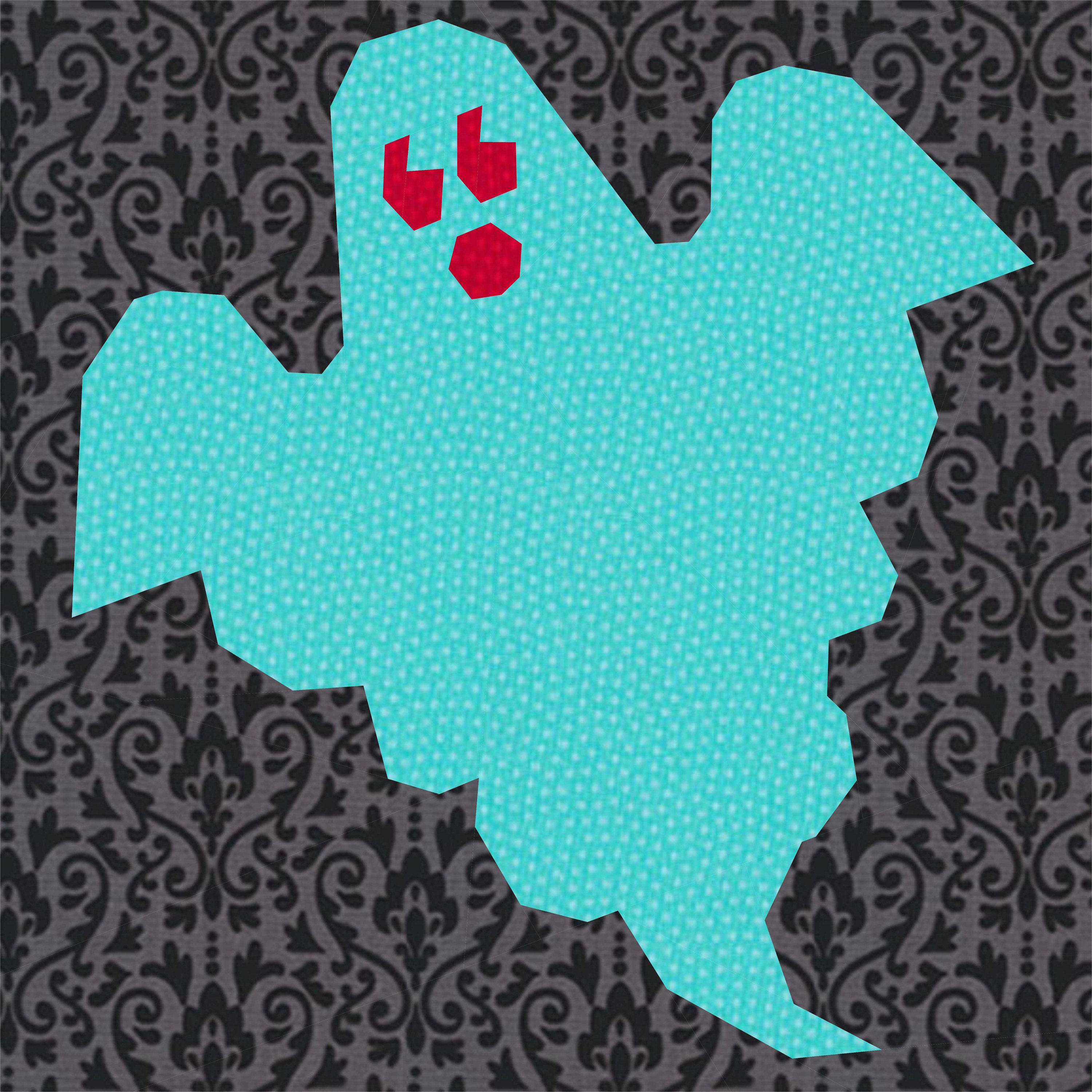 Ghostly Foundation Paper Piecing Pattern | Etsy