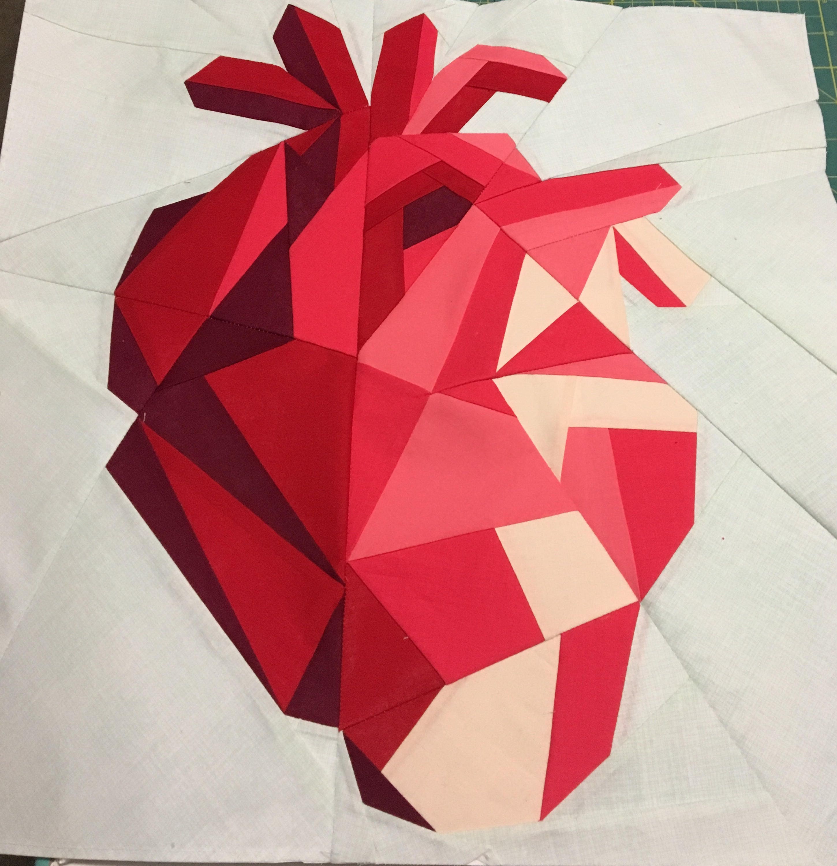 Heart Foundation Paper Piecing Pattern - Etsy