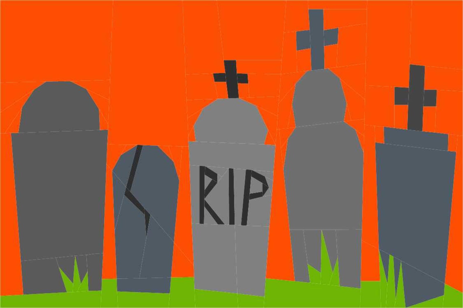 Spooky Cemetery Tombstone Foundation Paper Piecing Pattern - Etsy
