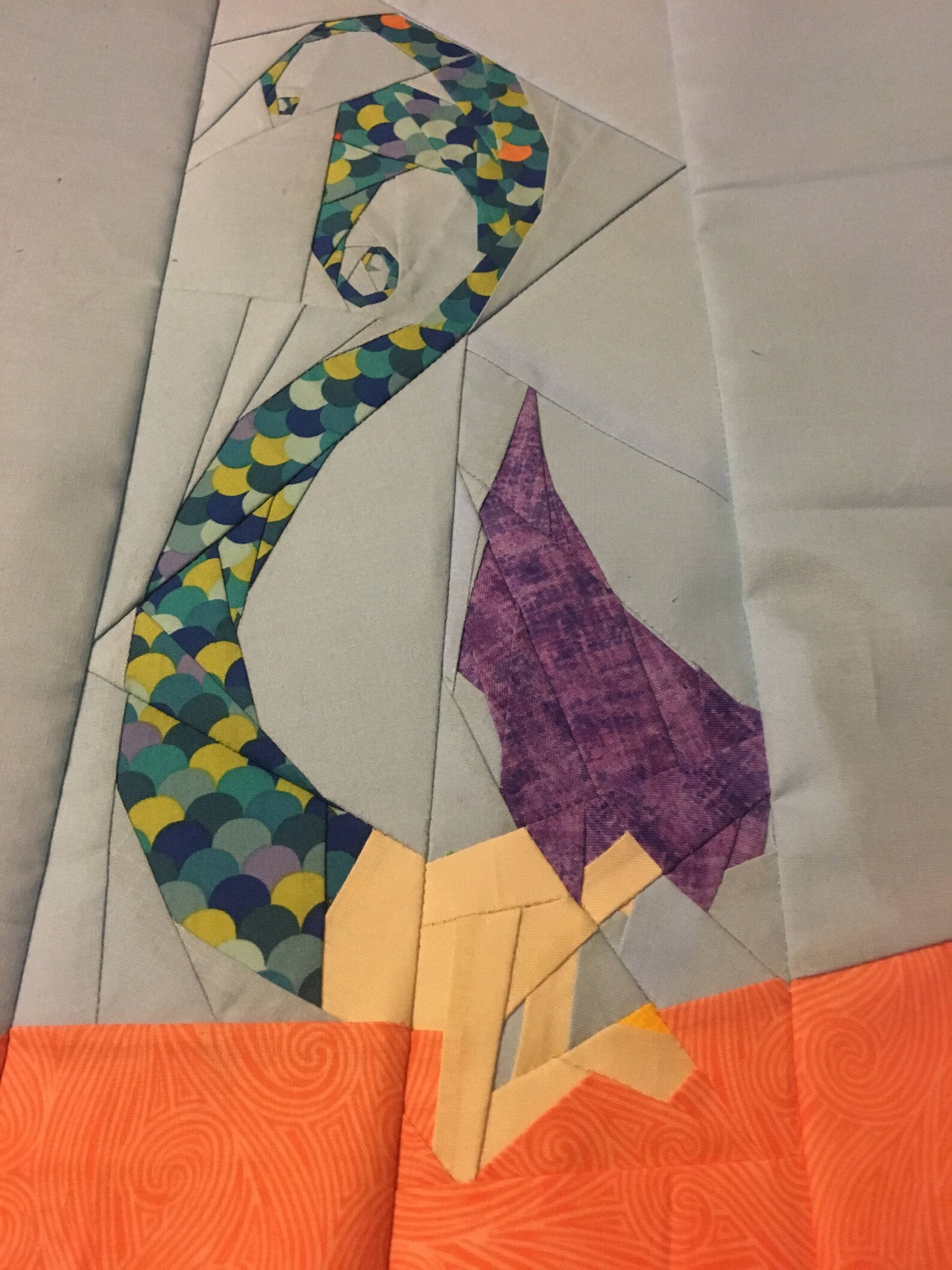 Mermaid Paper Piecing Pattern - Etsy