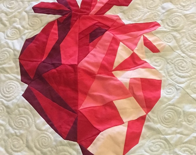 Heart Foundation Paper Piecing Pattern | Etsy