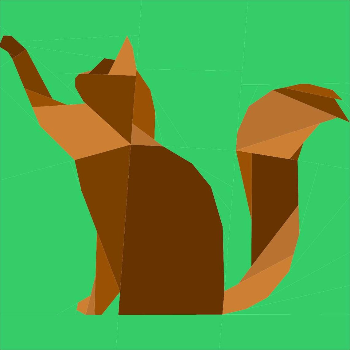 Reaching Cat Foundation Paper Piecing Pattern | Etsy Canada