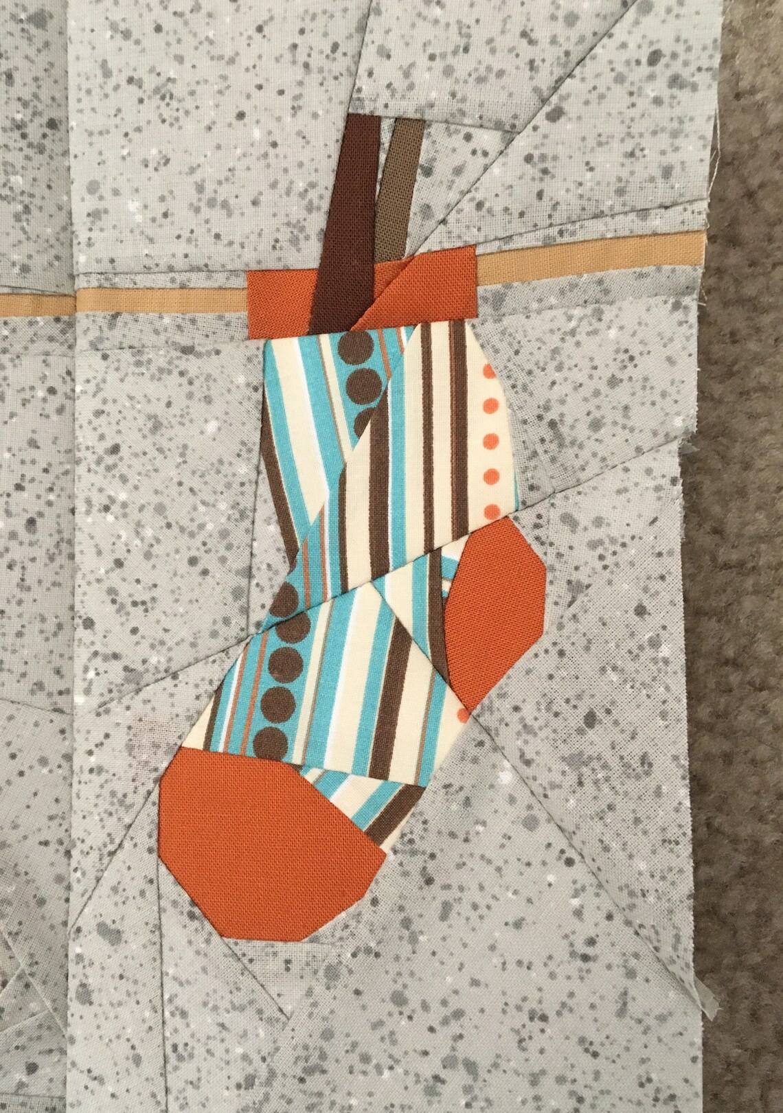 Hanging Socks Foundation Paper Piecing Pattern - Etsy Canada