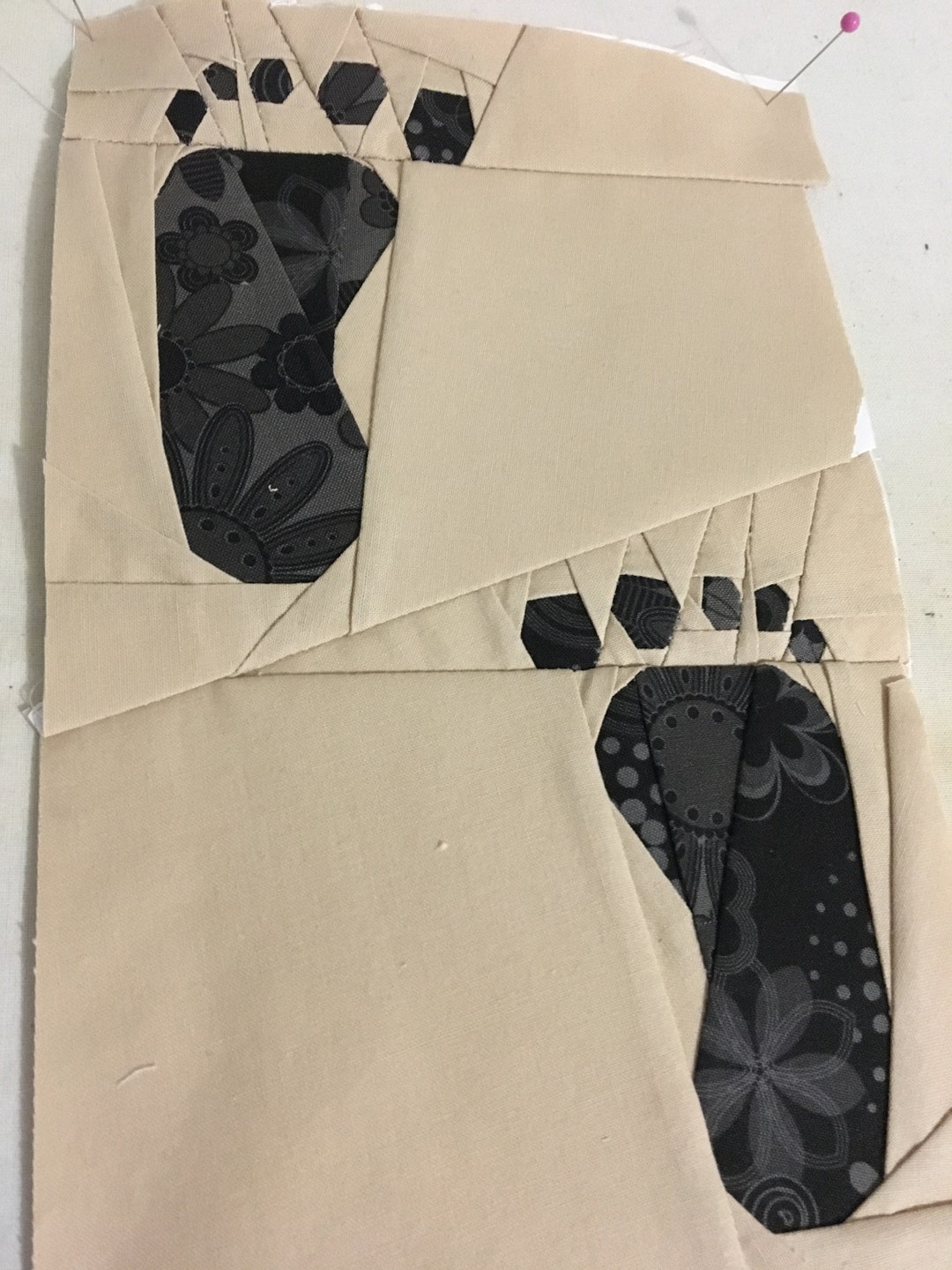 Foot Bare Feet Prints Foundation Paper Piecing Pattern - Etsy