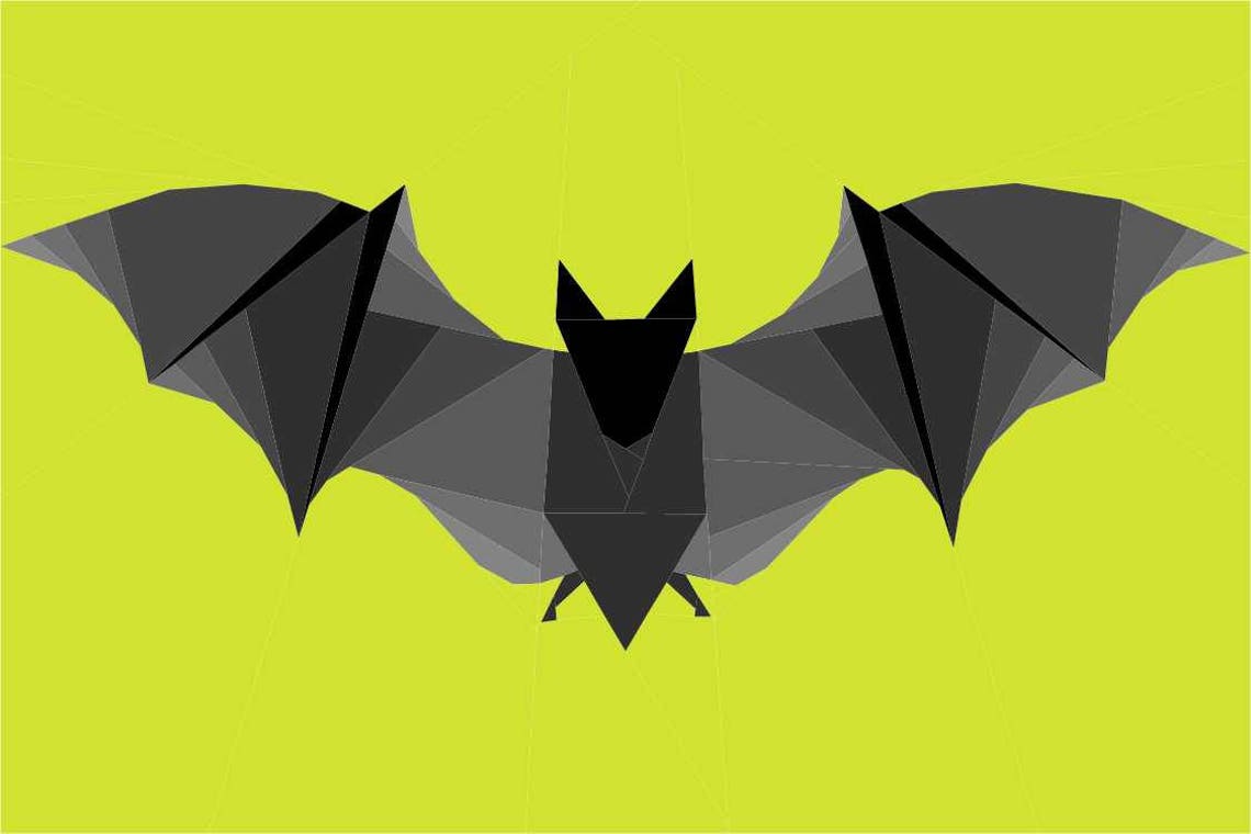 Flying Bat Foundation Paper Piecing Pattern - Etsy