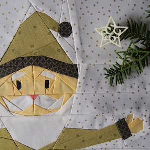 Santa Claus Foundation Paper Piecing Pattern - Etsy
