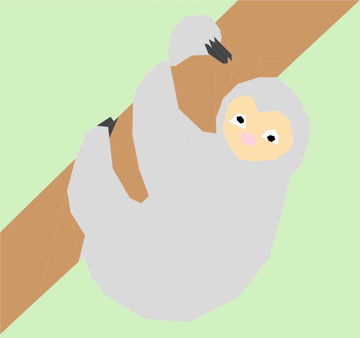 Sloth Foundation Paper Piecing Pattern | Etsy