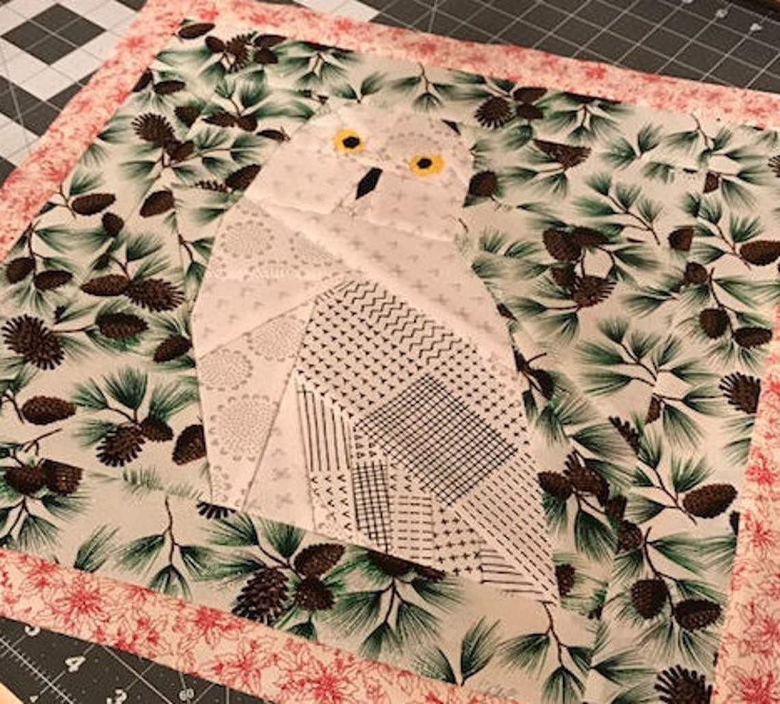 Owl Foundation Paper Piecing Pattern - Etsy
