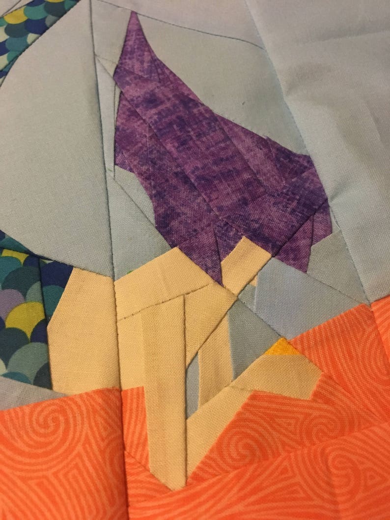 Mermaid Paper Piecing Pattern - Etsy