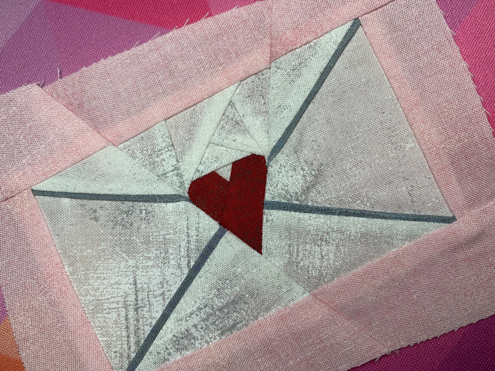Heart Envelope Foundation Paper Piecing Pattern - Etsy