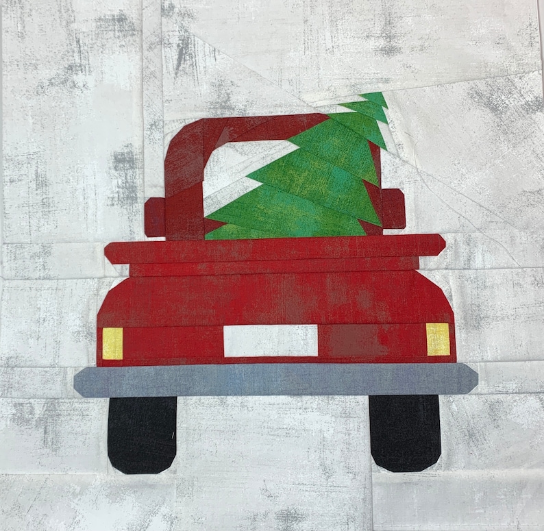 Little Red Truck Foundation Paper Piecing Pattern - Etsy