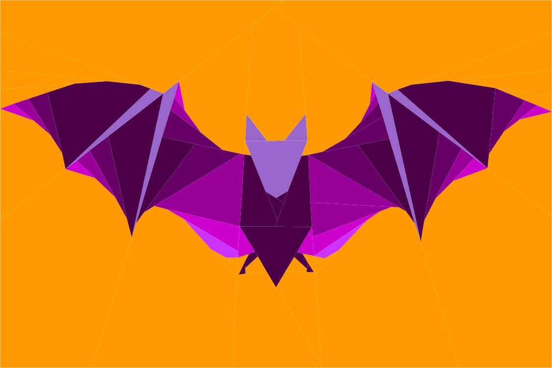 Flying Bat Foundation Paper Piecing Pattern - Etsy