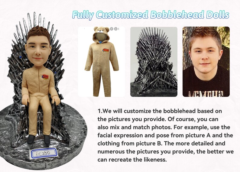 Custom Family Members Bobbleheads, Handmade Bobblehead Gifts ...