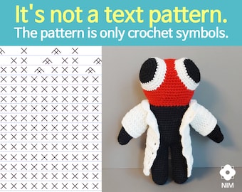 PDF Pattern Crochet Stuffed Dolls Toys Red Roblox Rainbow Friends - Etsy