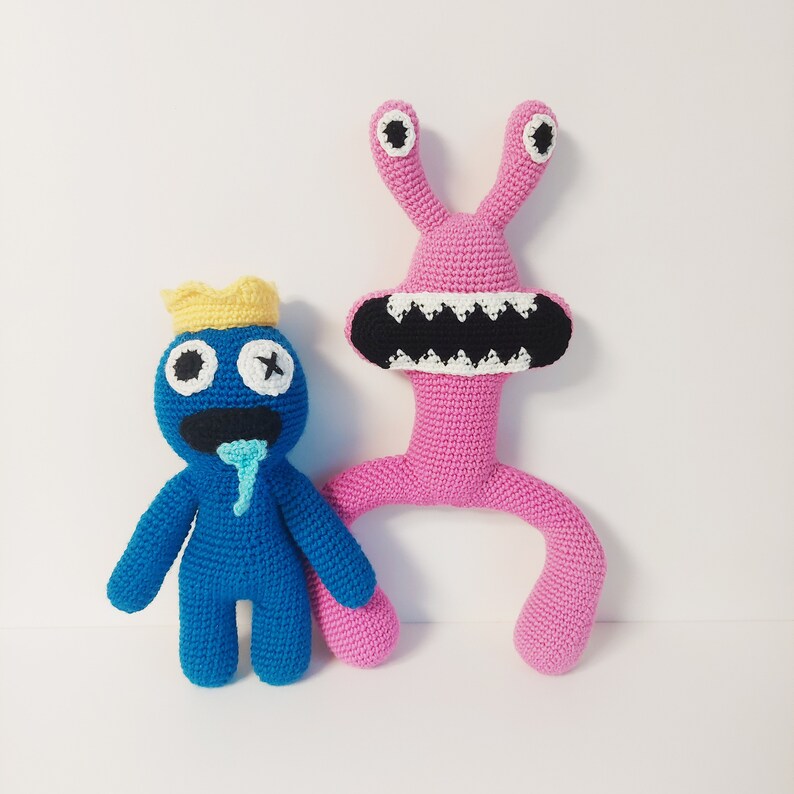 PDF Pattern, Crochet Stuffed Dolls Toys, Roblox Rainbow Friends Pink ...