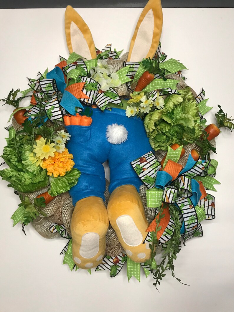 Peter Rabbit Wreath Cotton Tail Wreath Bunny Butt Wreath Bunny Bottom ...