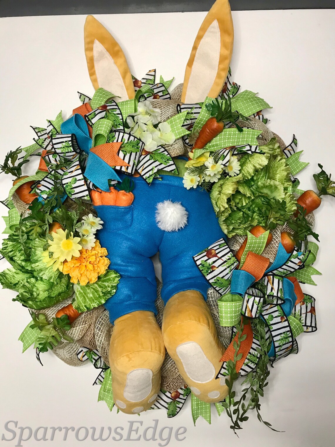 Peter Rabbit Wreath Cotton Tail Wreath Bunny Butt Wreath Bunny Bottom ...