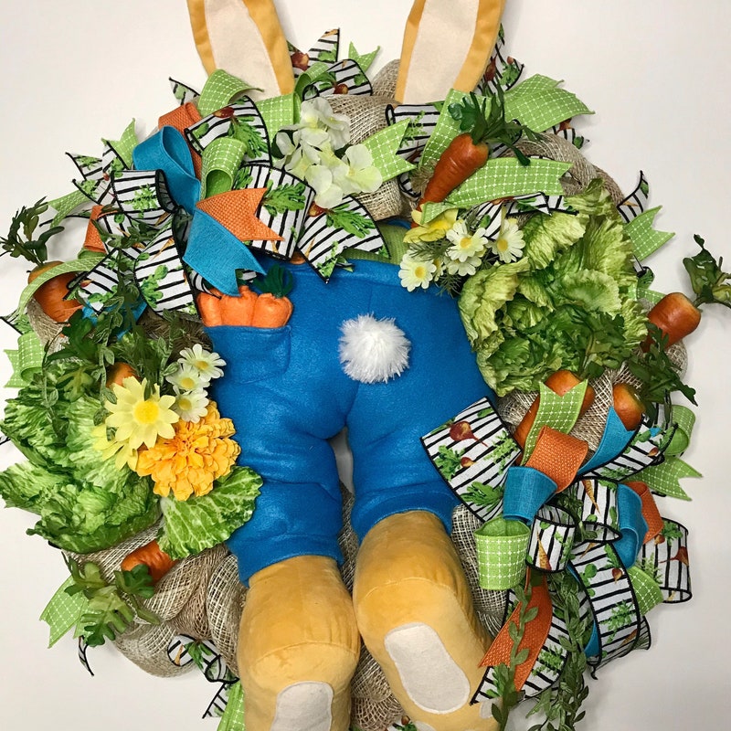Rabbit Wreath - Etsy