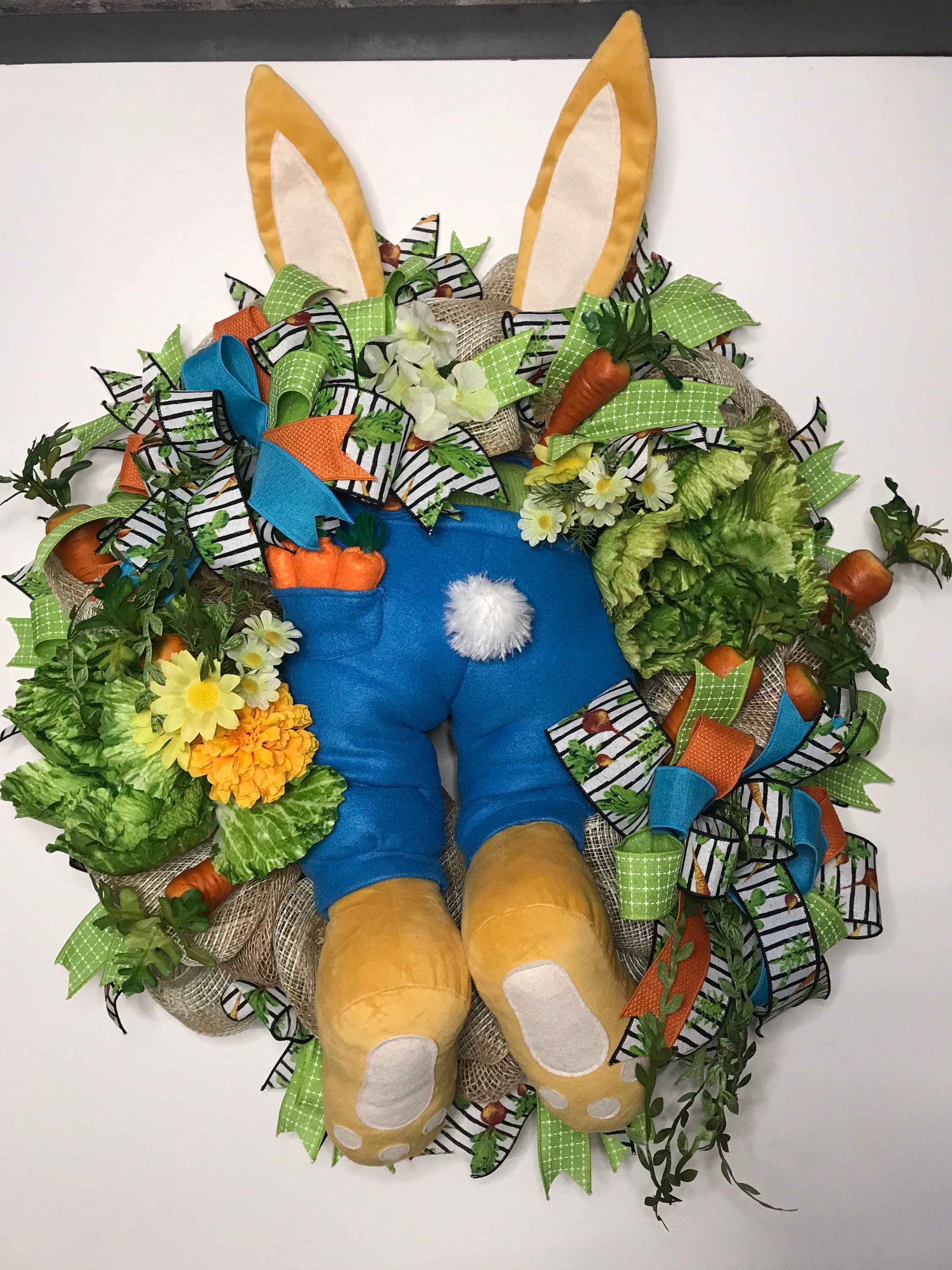 Peter Rabbit Wreath Cotton Tail Wreath Bunny Butt Wreath Bunny Bottom ...
