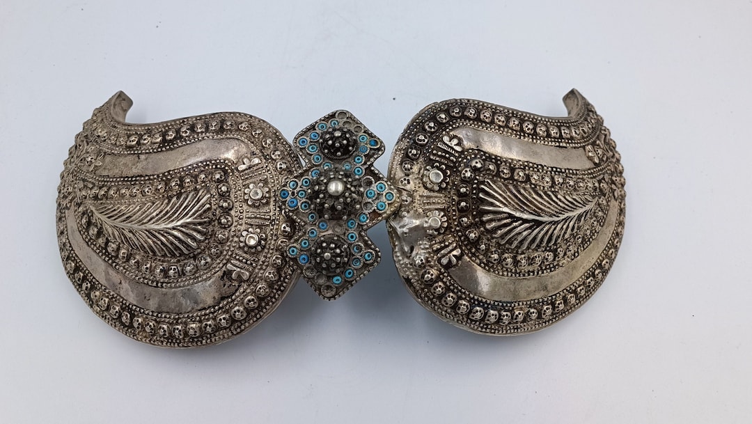 Antique Ottoman Silver Belt Buckle 1900s - Etsy