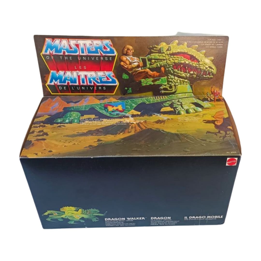 Masters of the Universe Dragon Walker 1983 MIB Mattel Factory Misprint ...