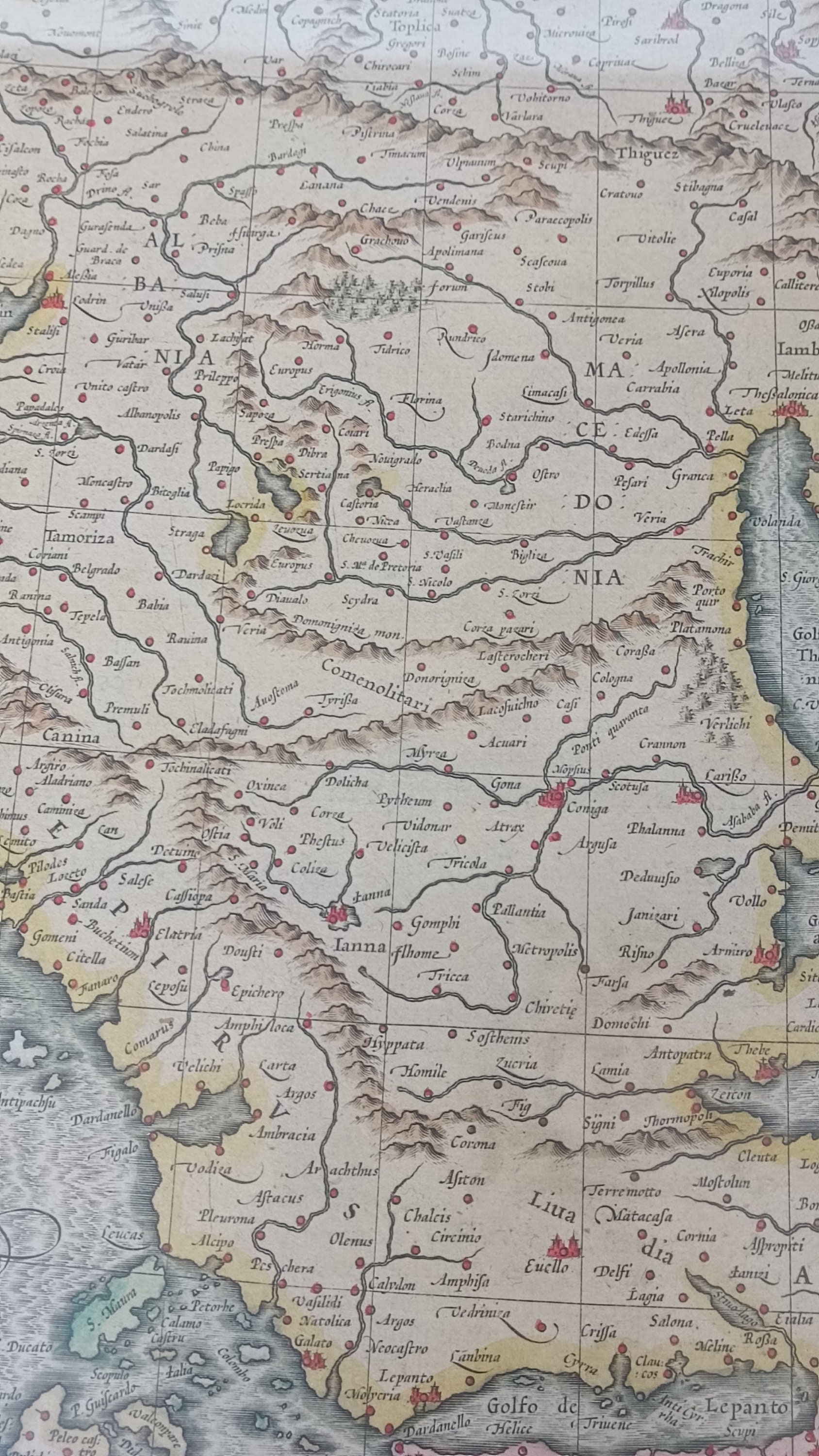 Graecia Map by Gerard Mercator Map of Greece 1595 - Etsy Canada