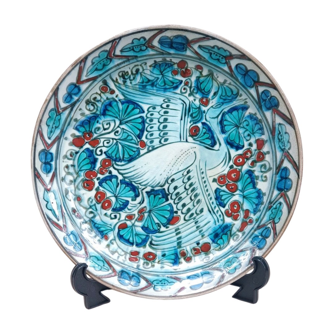 Antique Iznik Style Delft Plate 1920s - Etsy
