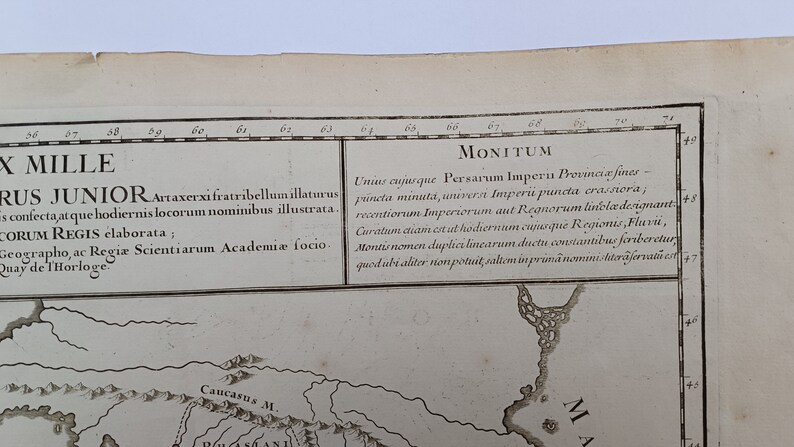 G. Delisle Retraite Des Dix Mille Map of the Eastern Mediterranean 1723 ...