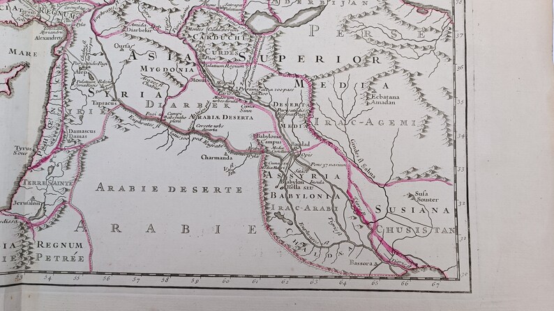 G. Delisle Retraite Des Dix Mille Map of the Eastern Mediterranean 1723 ...