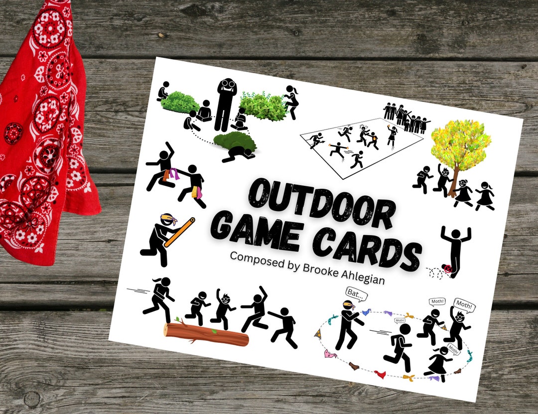 Outdoor Game Instruction Cards: Visual Aids for Summer Camp Counselors ...