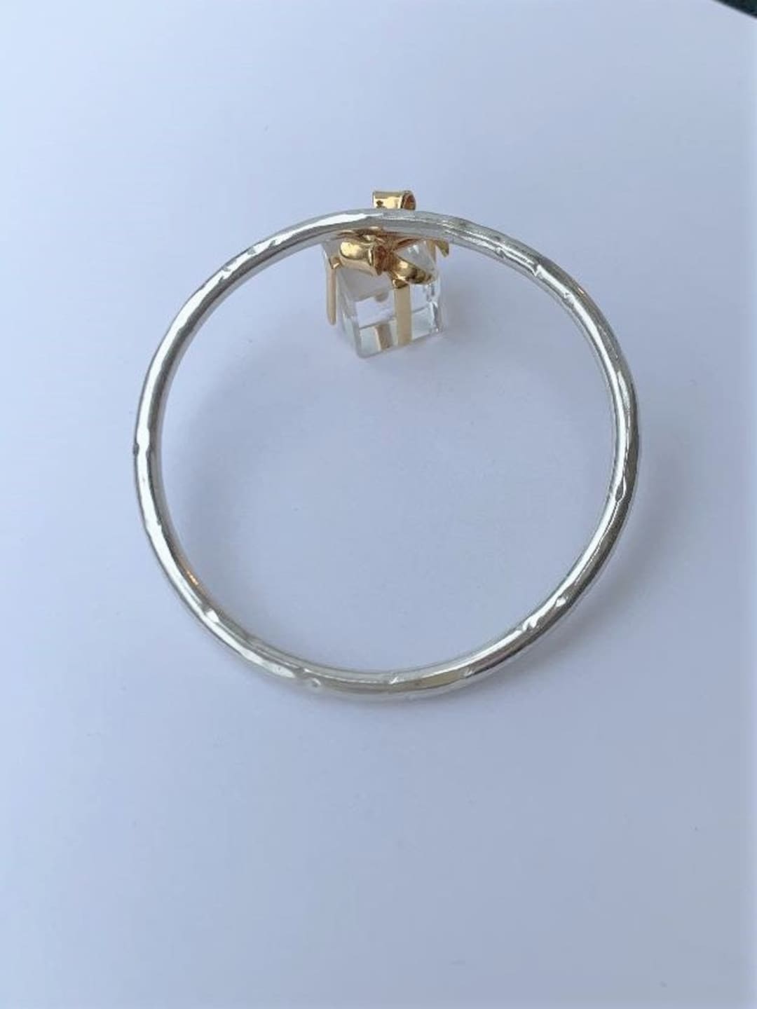 Fine Silver Teething Bangle - Etsy