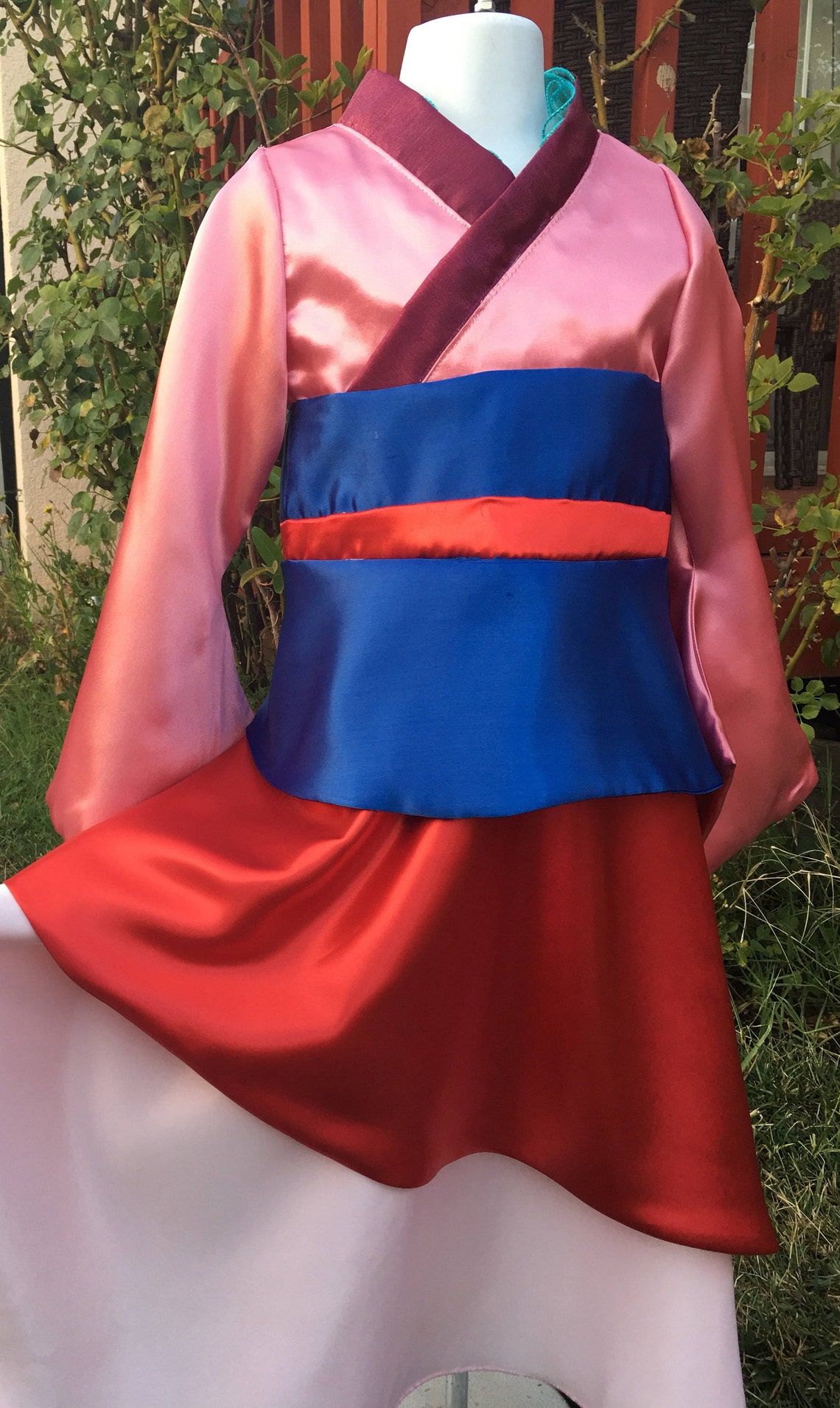 New Princess Mulan Dress Costume Disney Inspired Mulan Hua | Etsy