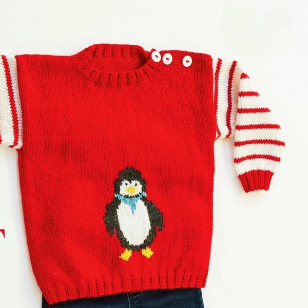 Penguin Sweater - Etsy